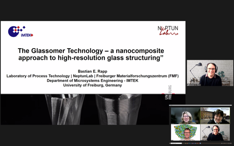 Prof. Bastian E. Rapp präsentiert auf Werkstoffwissenschaftlichem ...